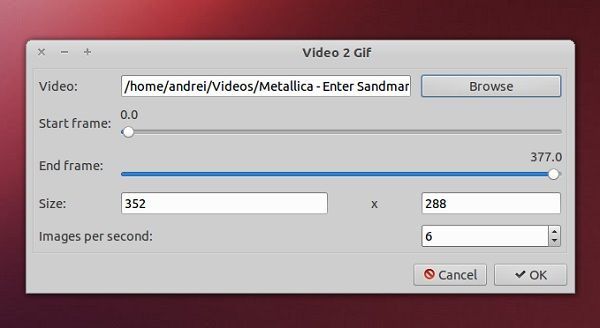 Cómo crear GIFs animados a partir de videos en Ubuntu