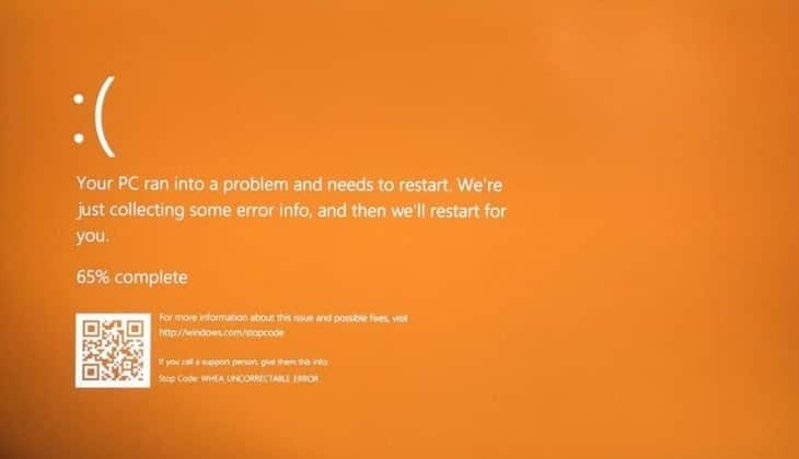 Pantallazo azul: te lo explicamos todo y lo que significa cada color