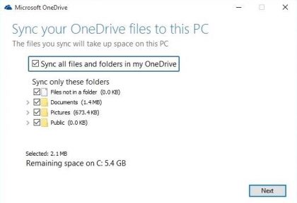 Configuración de OneDrive para Windows 10 y configurar dispositivos
