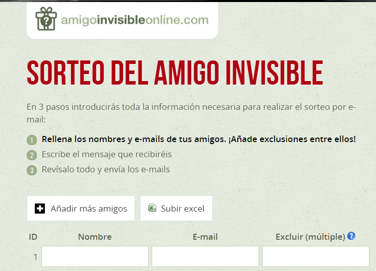 Web amigo invisible: las mejores páginas para hacer el sorteo rápidamente