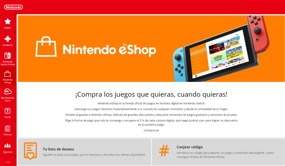 Códigos para juegos de Nintendo Switch gratis