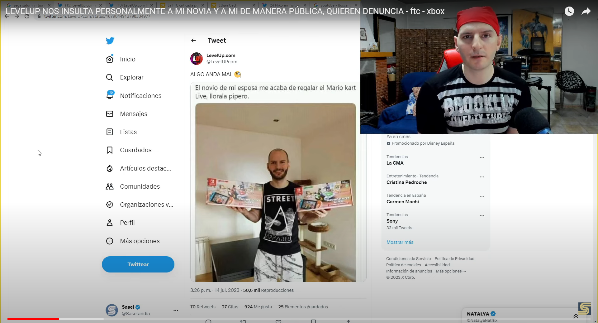 Saselandia estalla en YouTube: LevelUp ha atacado a mi novia