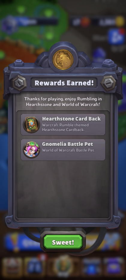 Warcraft Rumble: Objetos promocionales para WoW y Hearthstone